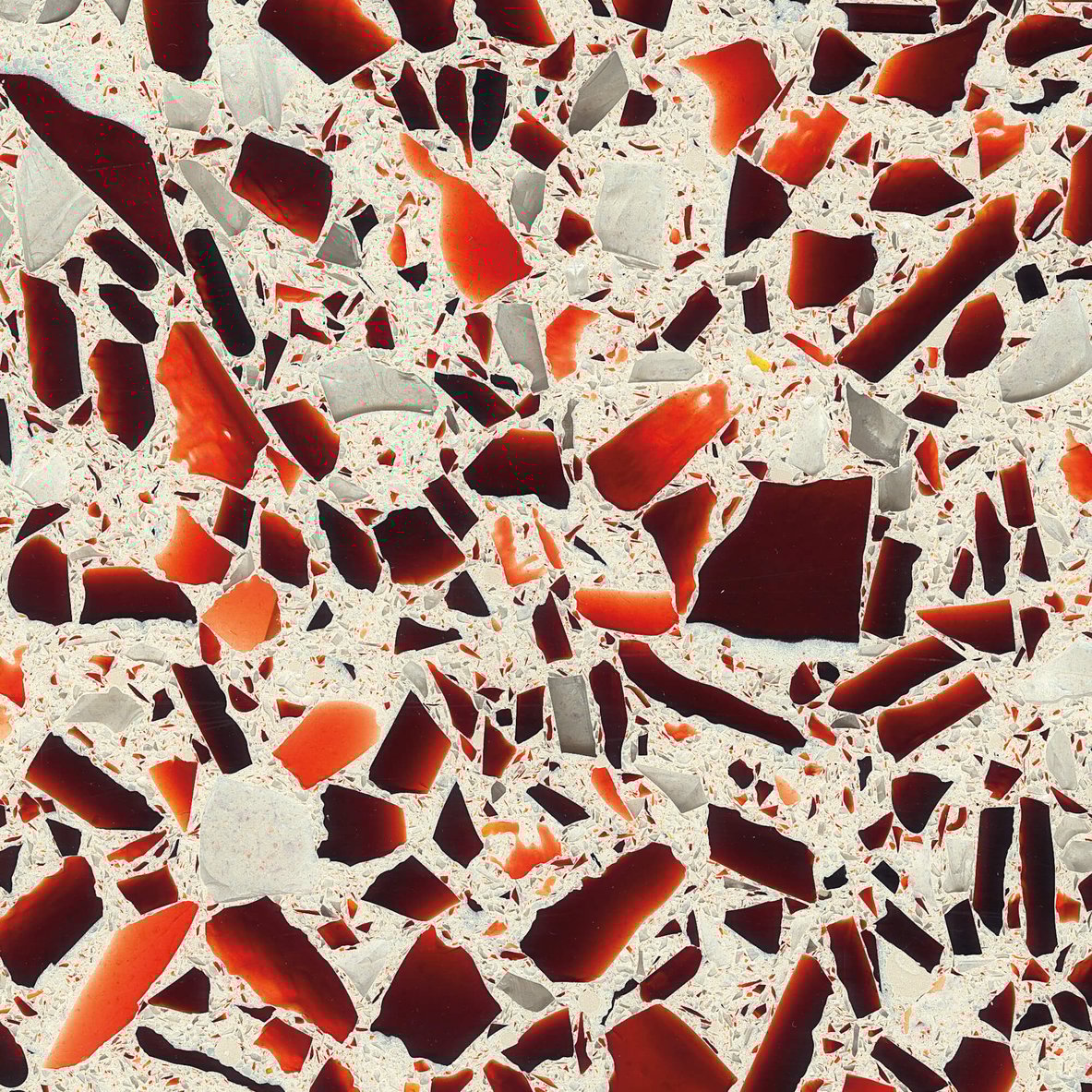 RED RECYCLED GLASS COUNTERTOPS Wow In This Southern California Designer ...